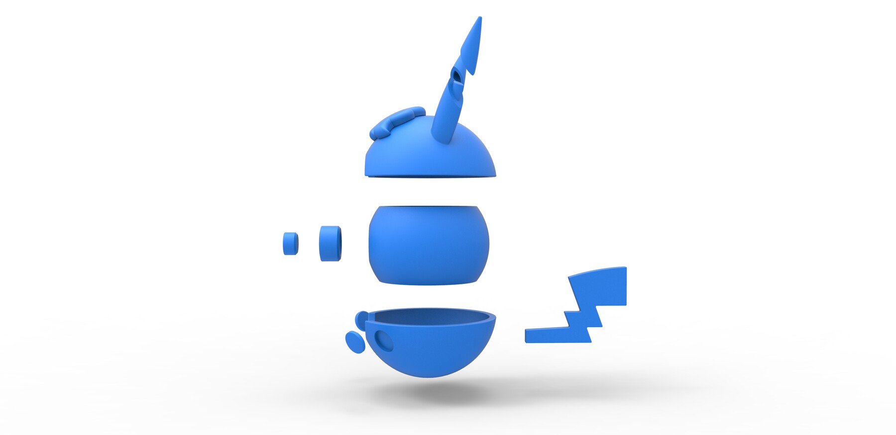 ArtStation - 3D printable Pikachu Curly orb | Resources