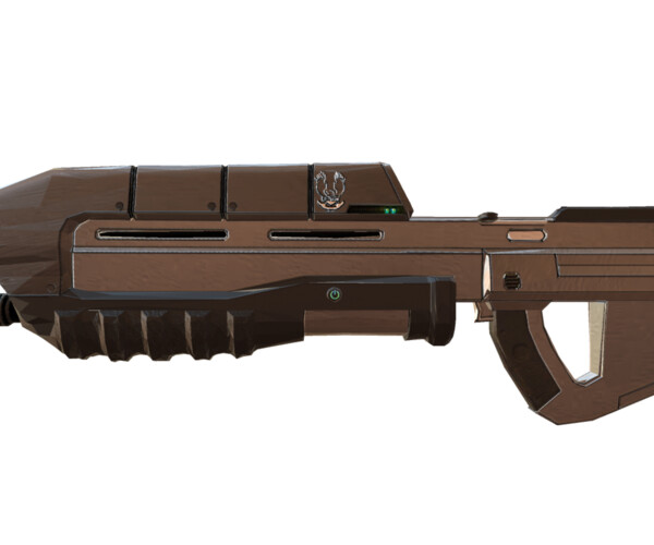 ArtStation - HALO ASSAULT RIFLE low-poly PBR | Game Assets