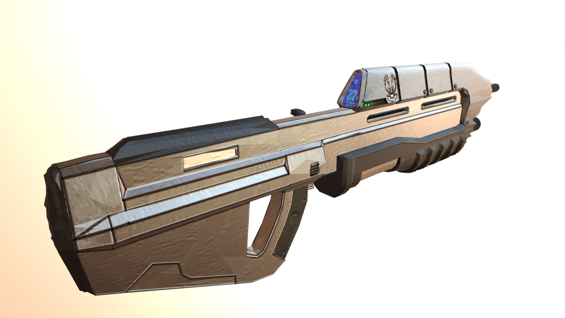 ArtStation - HALO ASSAULT RIFLE low-poly PBR | Game Assets