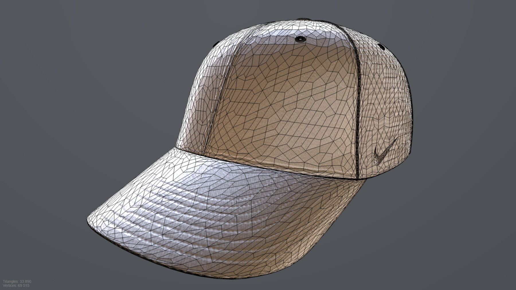 ArtStation - NIKE BASEBALL CAP low-poly PBR | Game Assets