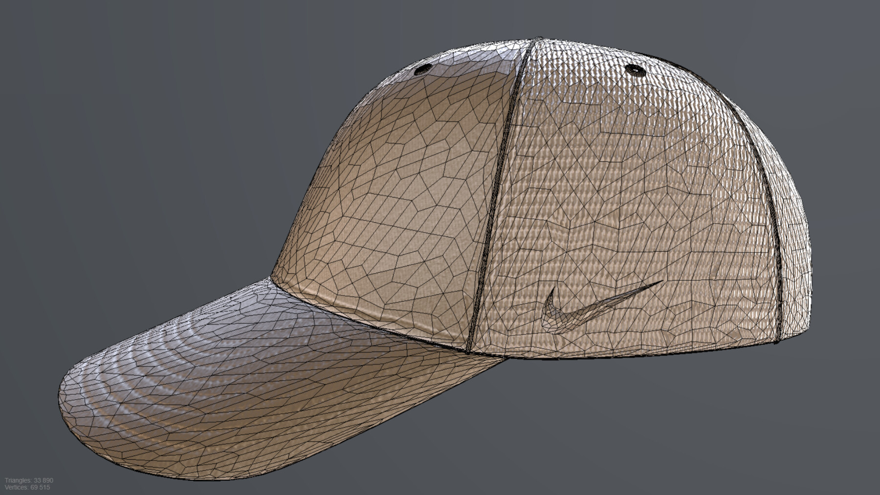 ArtStation - NIKE BASEBALL CAP low-poly PBR | Game Assets