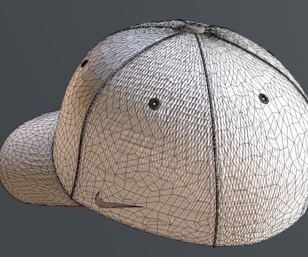 ArtStation - NIKE BASEBALL CAP low-poly PBR | Game Assets