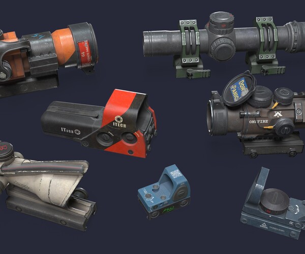 ArtStation - Gunsights | Game Assets