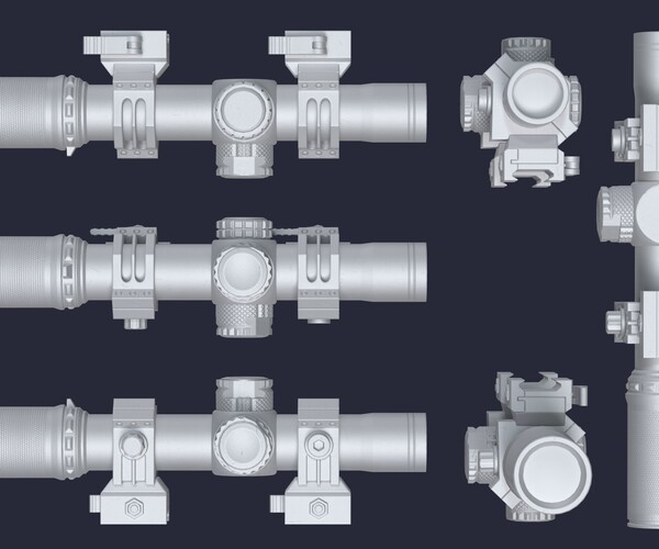 ArtStation - Gunsights | Game Assets
