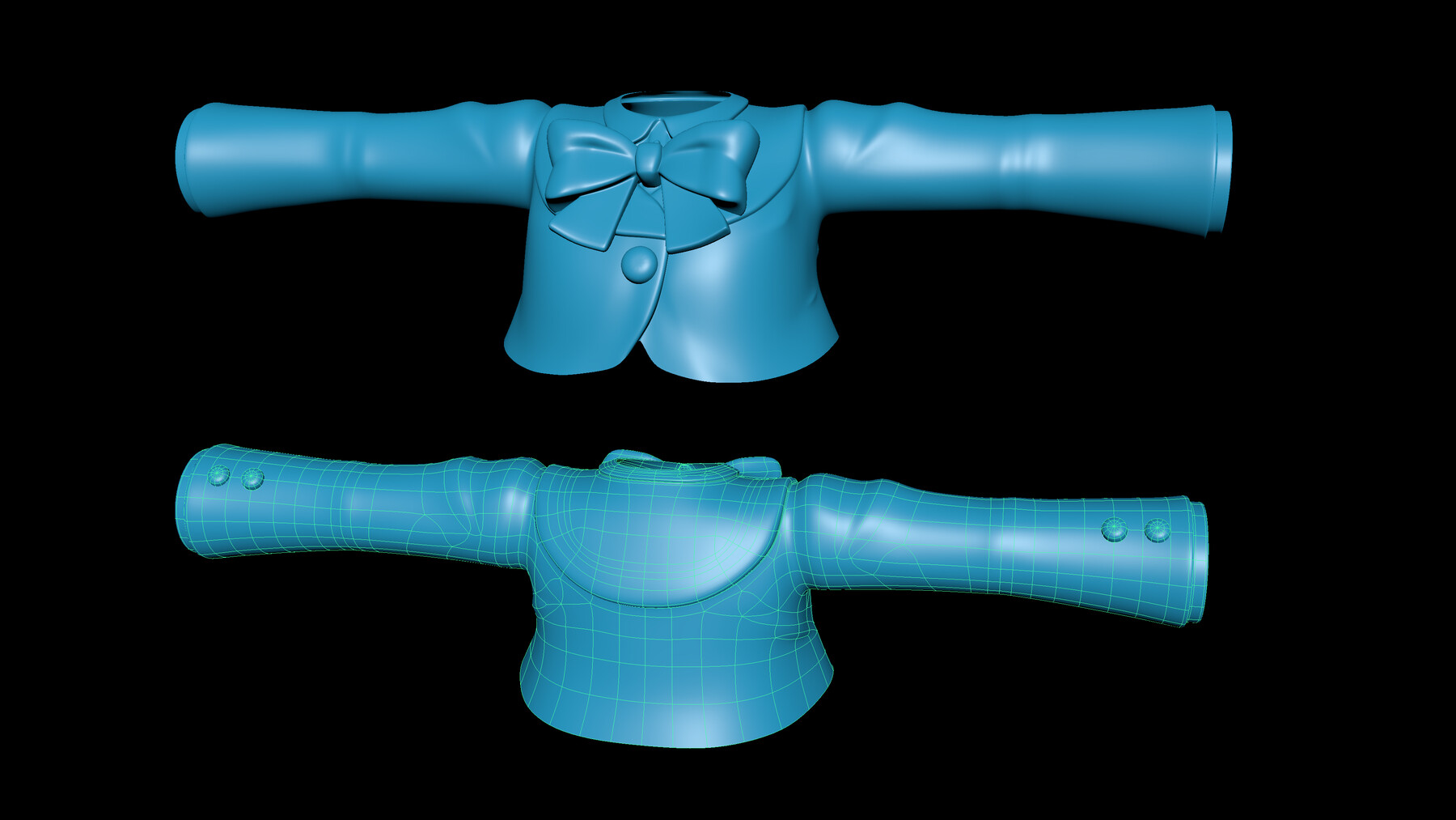 ArtStation - Cartoon Student Uniform C_Model | Resources