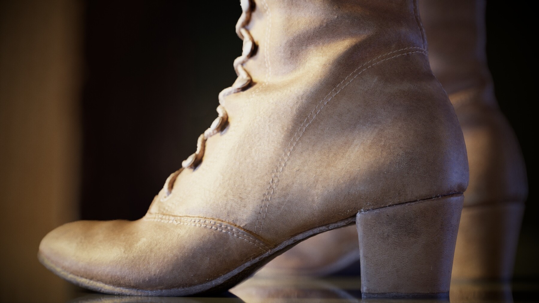 ArtStation - Laced Velvet Boot | Game Assets