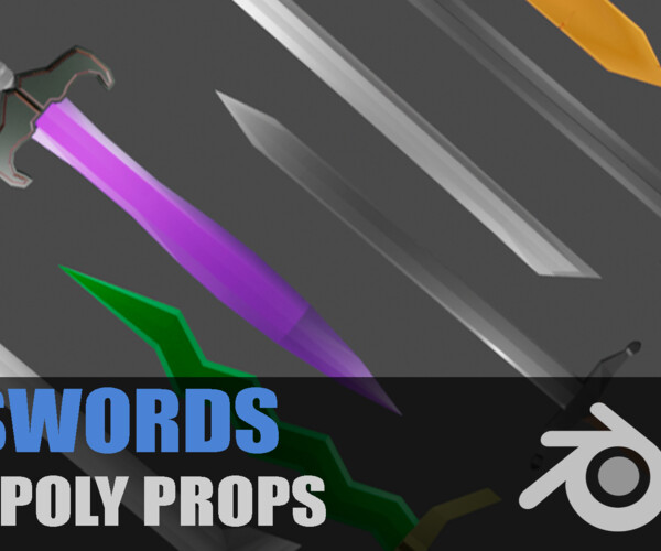 ArtStation - Swords Low Poly Pack x10 | Game Assets