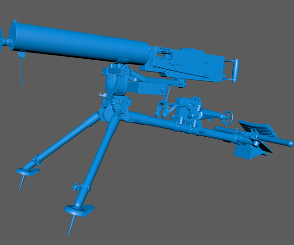 ArtStation - Maxim heavy machine gun model | Resources