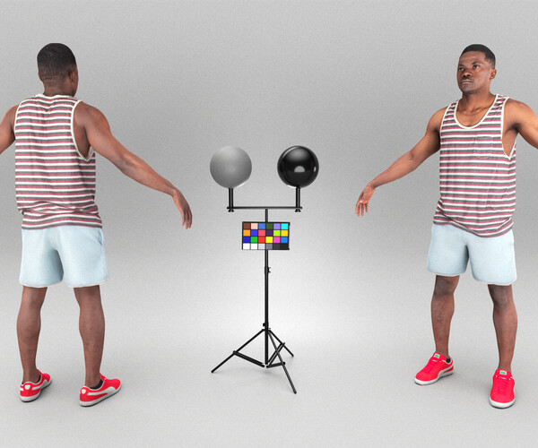 ArtStation - African man in casual ready for animation 367 | Game Assets