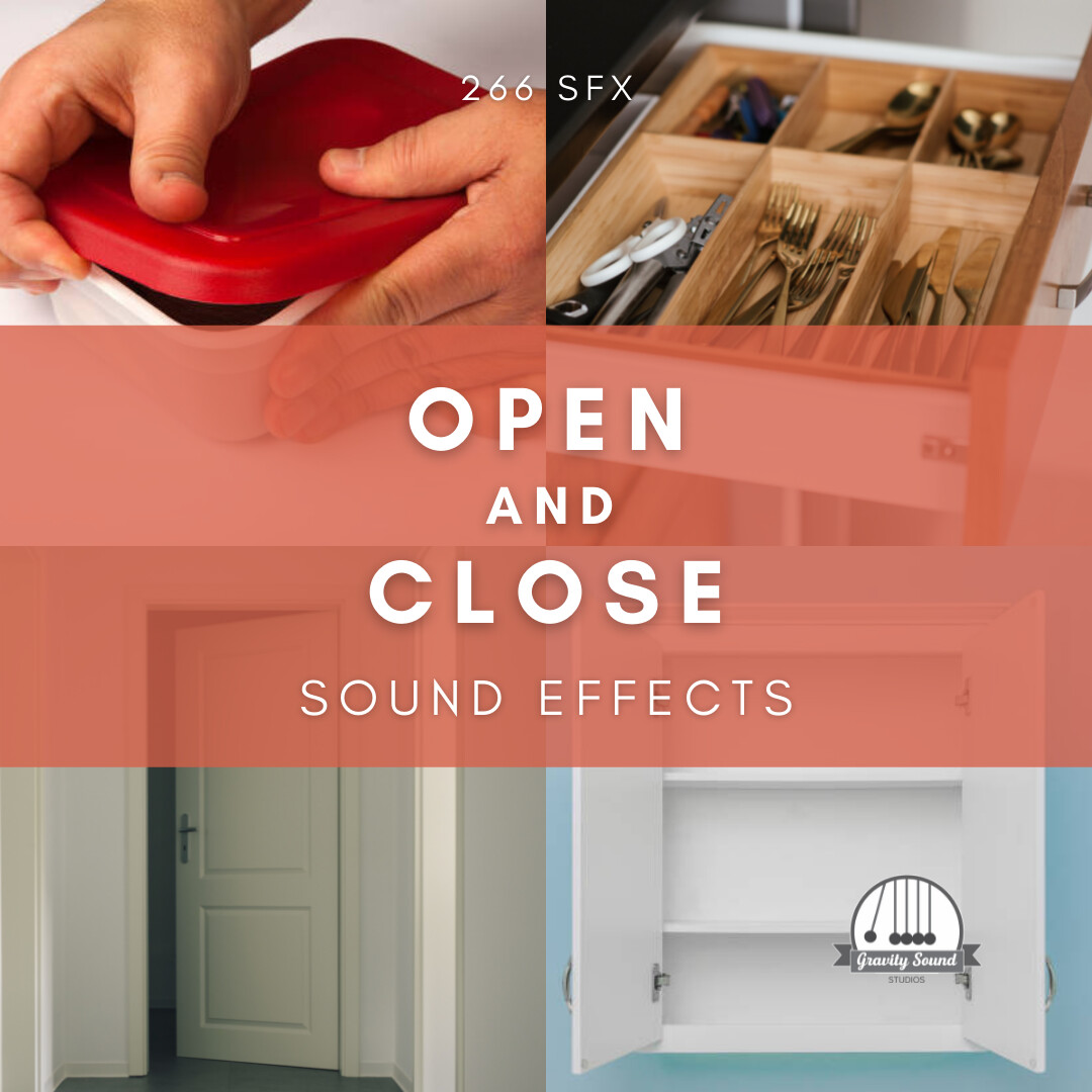 ArtStation - Open and Close Sound Effects | Game Assets
