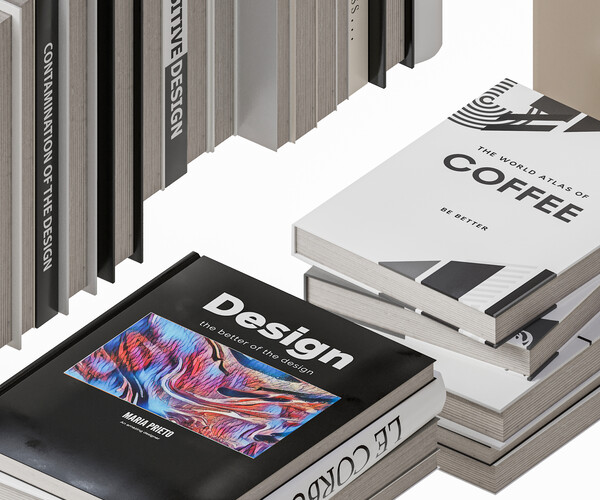 ArtStation - Set of Books 01 | Resources