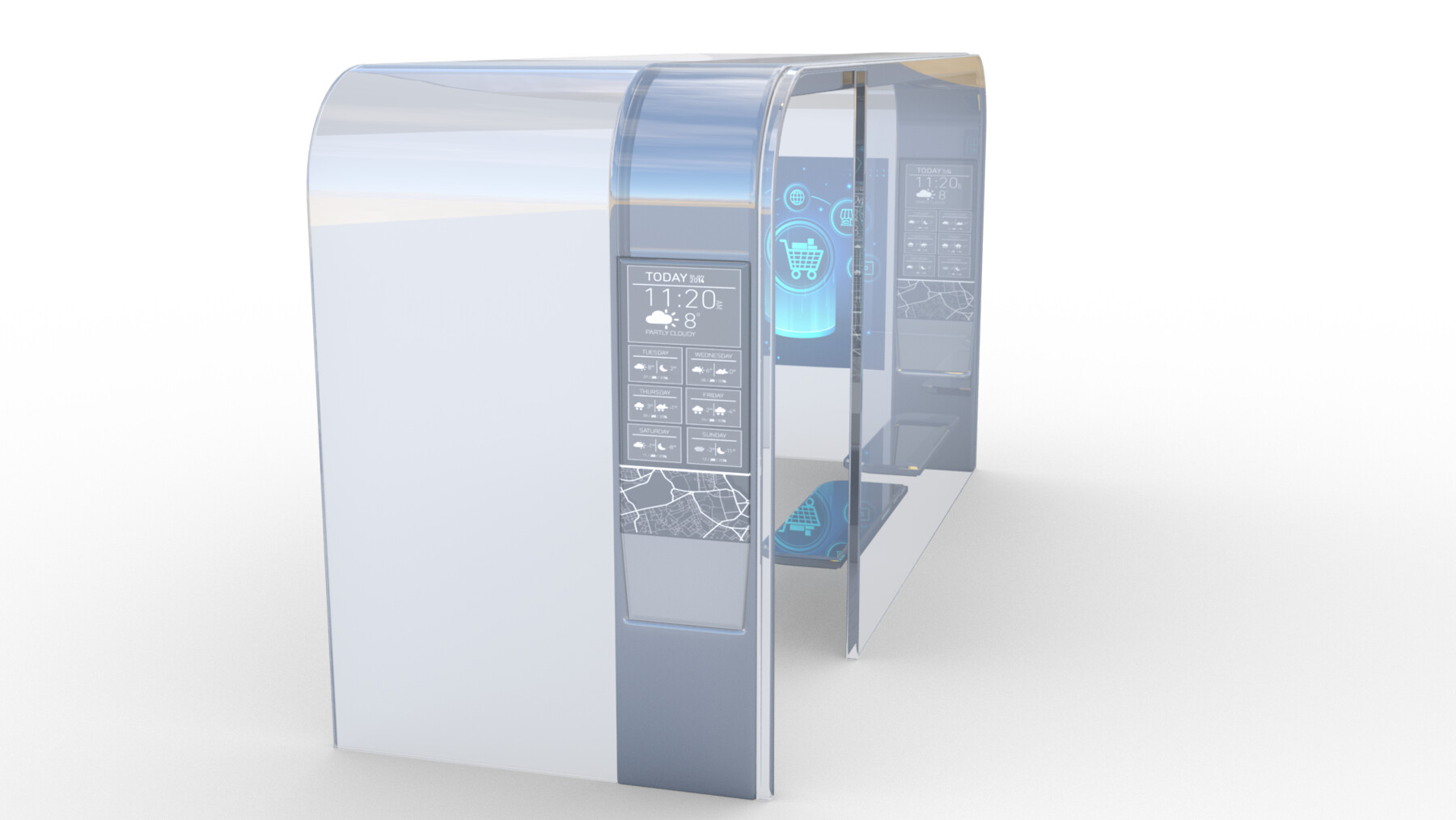 ArtStation - Modern Busstop | Game Assets