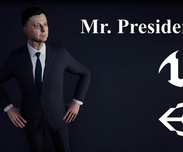 ArtStation - Mr. President | RIGGED | Game Ready | Game Assets
