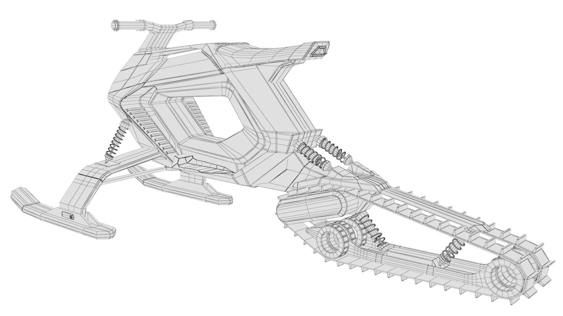 ArtStation - Snowmobile | Game Assets