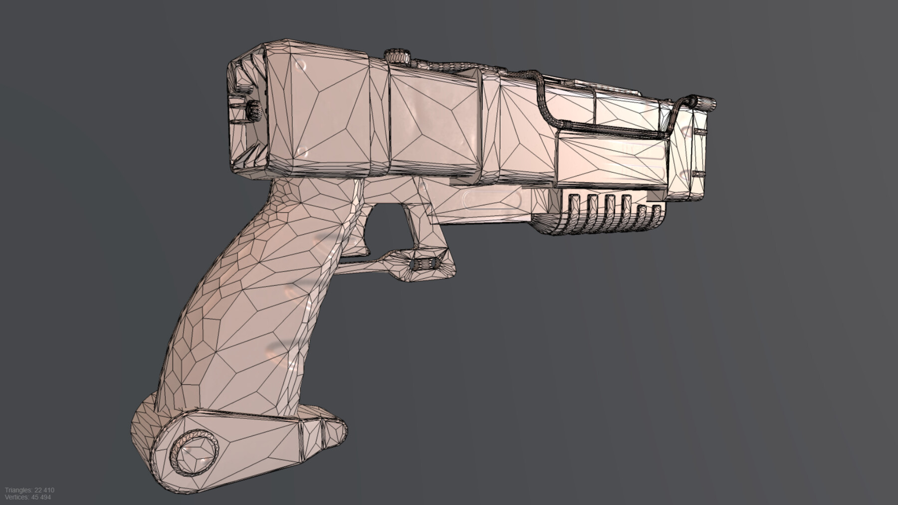 ArtStation - LASER PISTOL FALLOUT TYPE low-poly PBR | Game Assets
