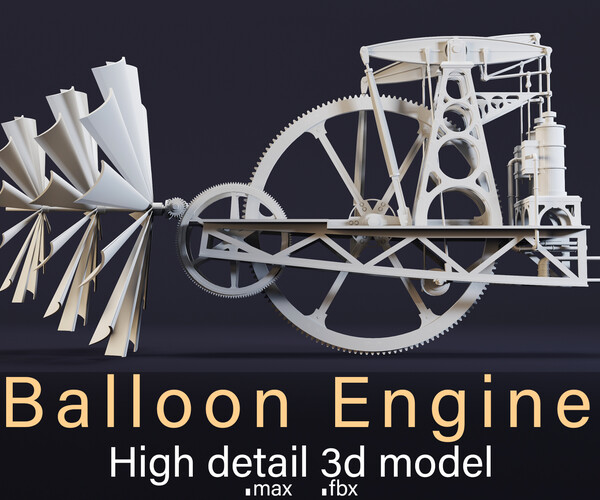 ArtStation - Balloon Engine-High detail 3d model | Resources