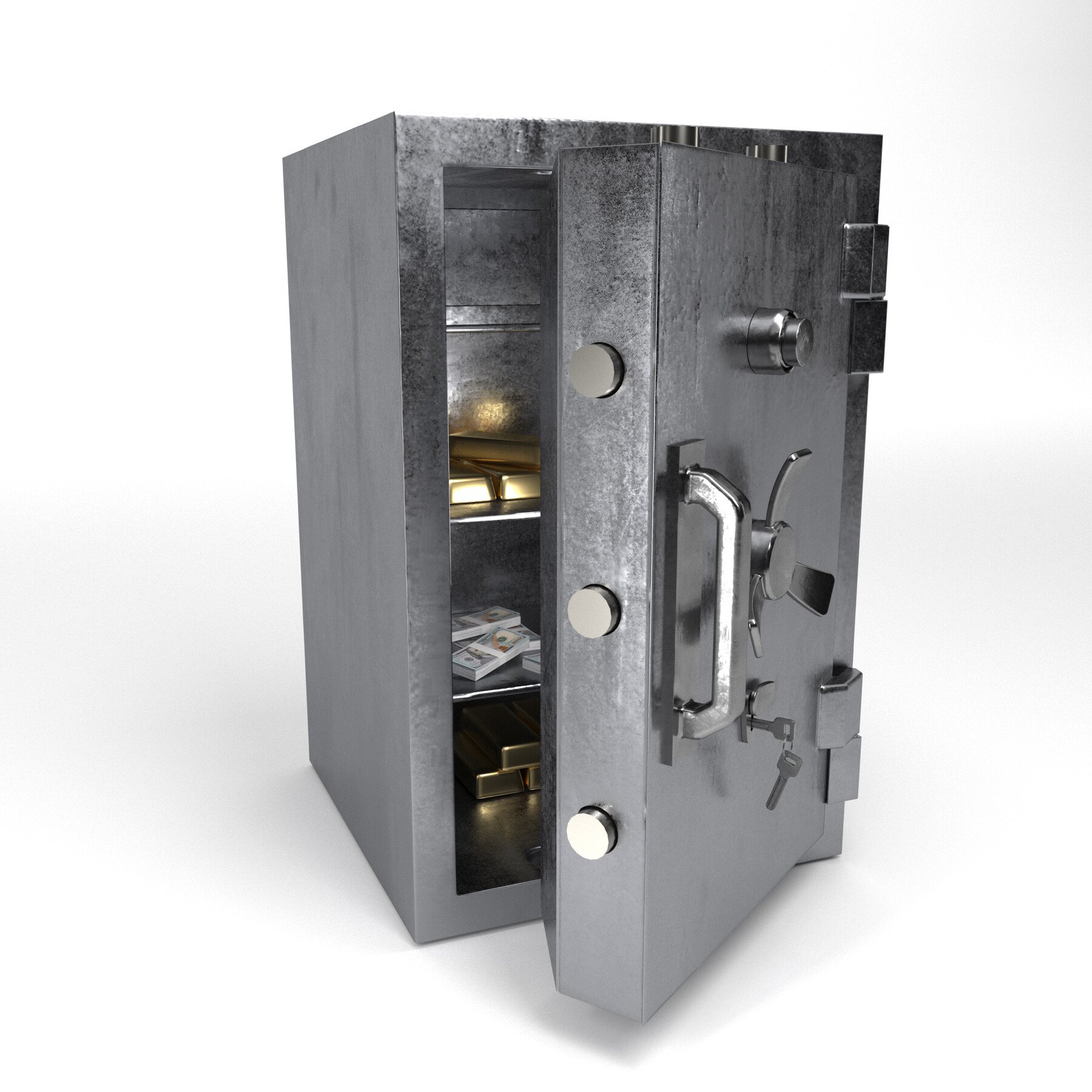 ArtStation - Safe Box-Money & Gold Bullion | Game Assets