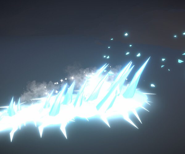 ArtStation - VFX Graph - Ice Attack - Vol. 1 | Game Assets