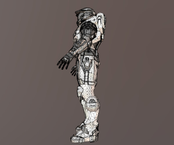 ArtStation - HALO MASTER CHIEF MODEL low-poly PBR | Game Assets