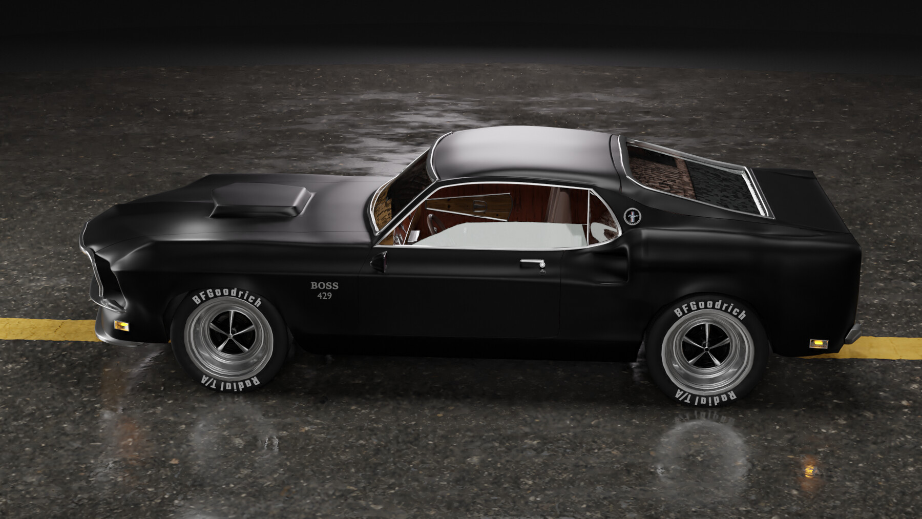 ArtStation - Ford Mustang Boss 429 | Game Assets