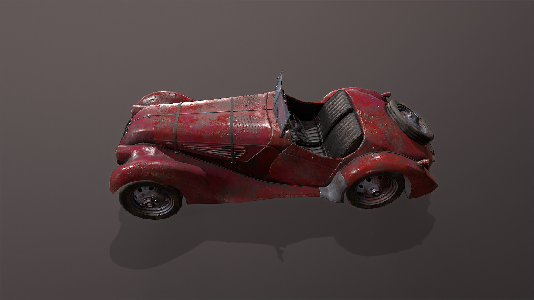 ArtStation - Vintage Rusty Car 3D Model | Game Assets