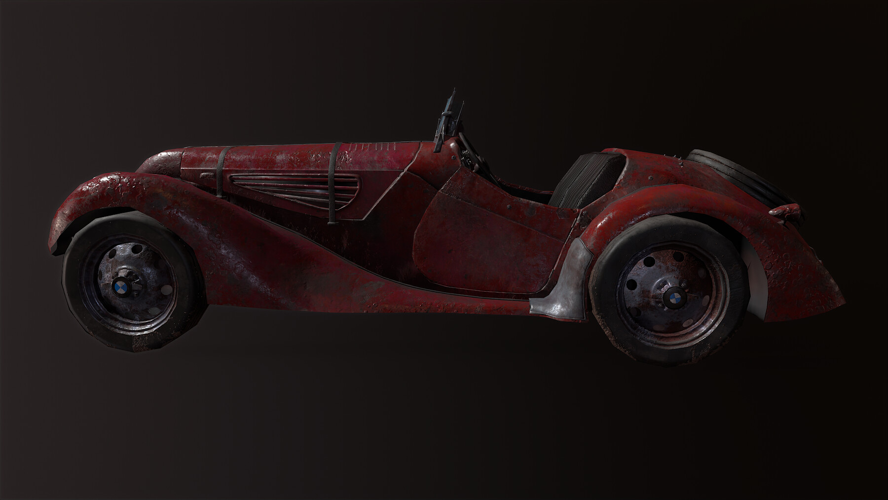 ArtStation - Vintage Rusty Car 3D Model | Game Assets