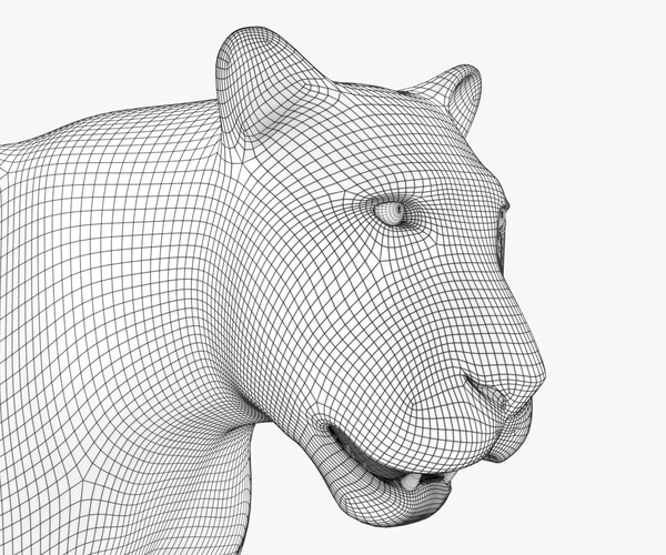 ArtStation - 3D Model: Lion | Game Assets