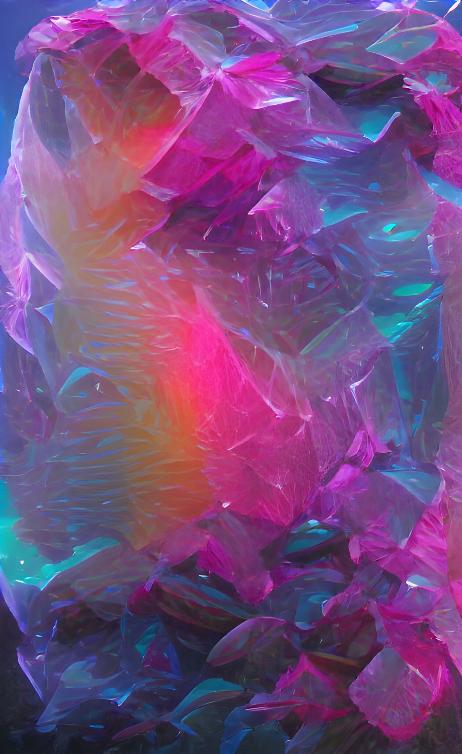 Rainbow Crystals Wallpaper