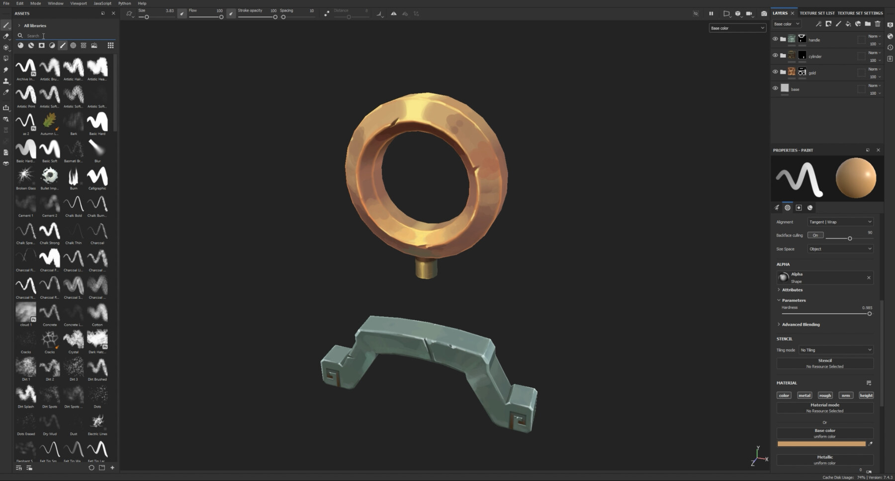 ArtStation - Hand Painted Texturing in Substance Painter | Tutorials