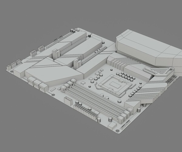 ArtStation - Mother Board - Low Poly | Game Assets