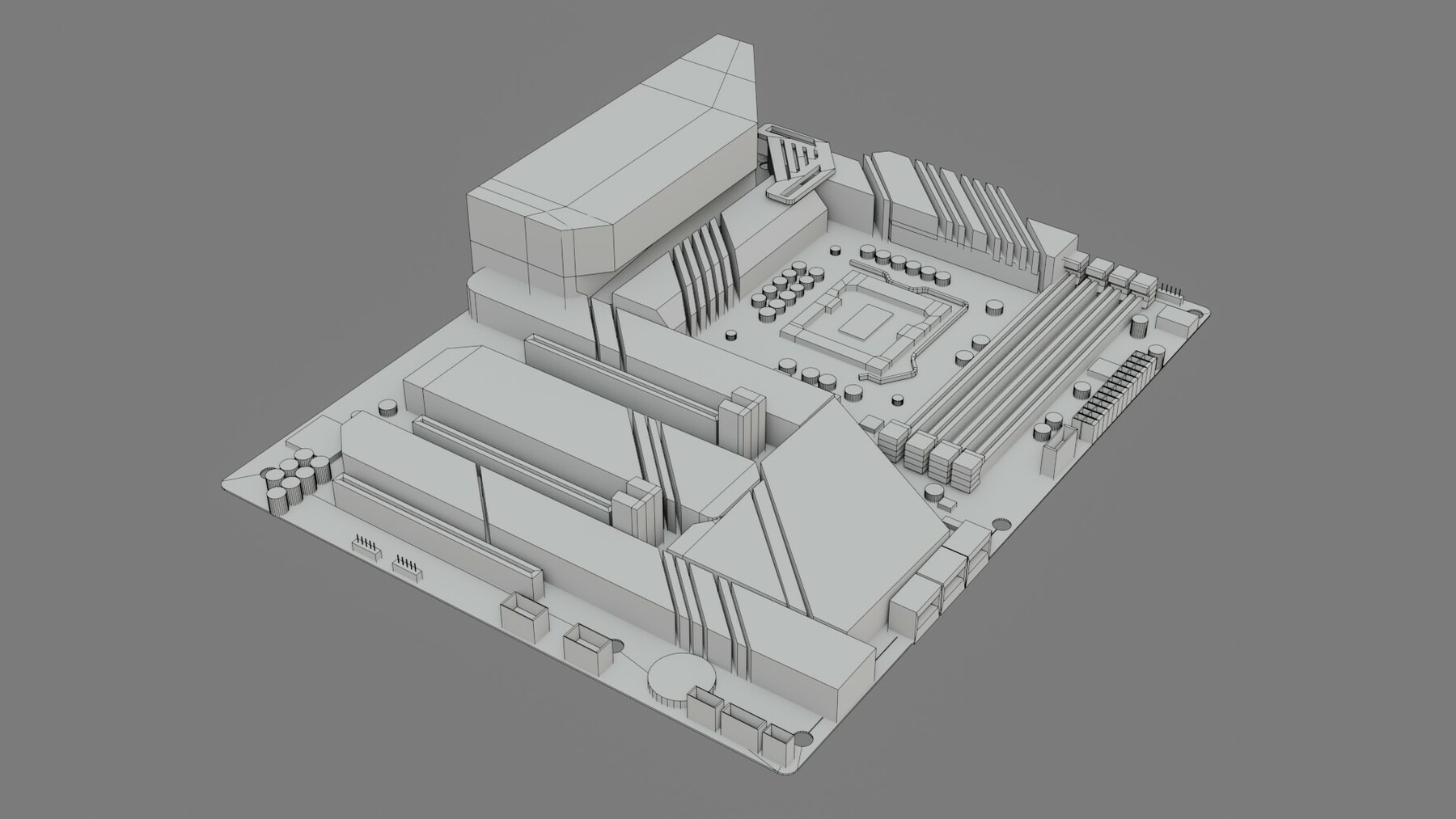 ArtStation - Mother Board - Low Poly | Game Assets