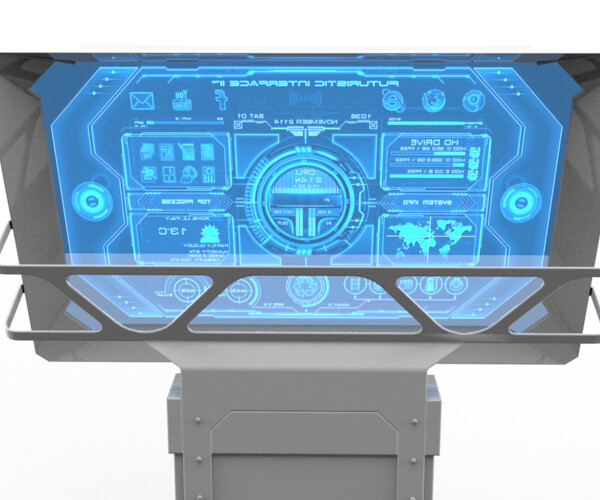 ArtStation - Sci-fi Terminal | Game Assets