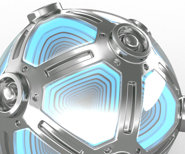 ArtStation - Metal Sphere Lamp Decor | Game Assets