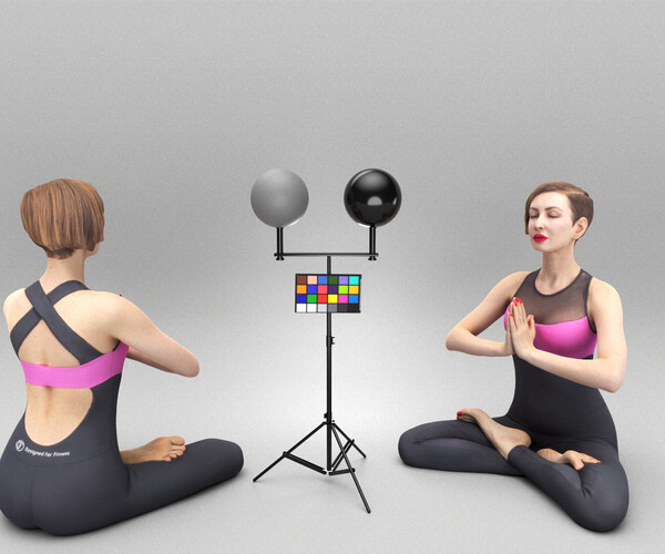 ArtStation - Woman practicing yoga 339 | Game Assets