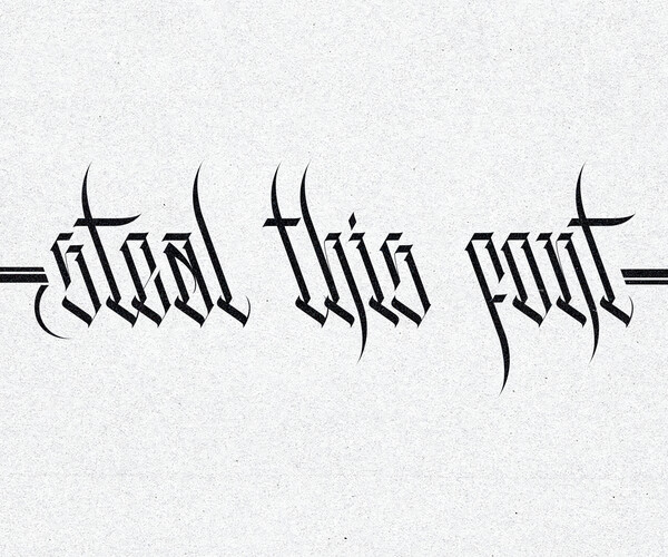 ArtStation - Katana FONT | Artworks