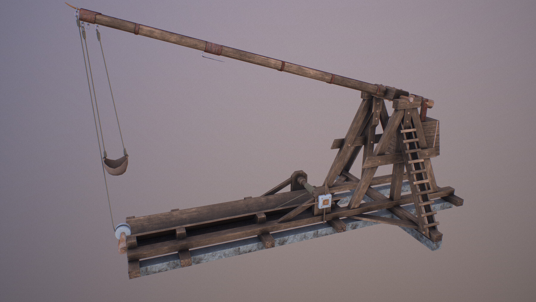 Artstation Trebuchet Game Assets