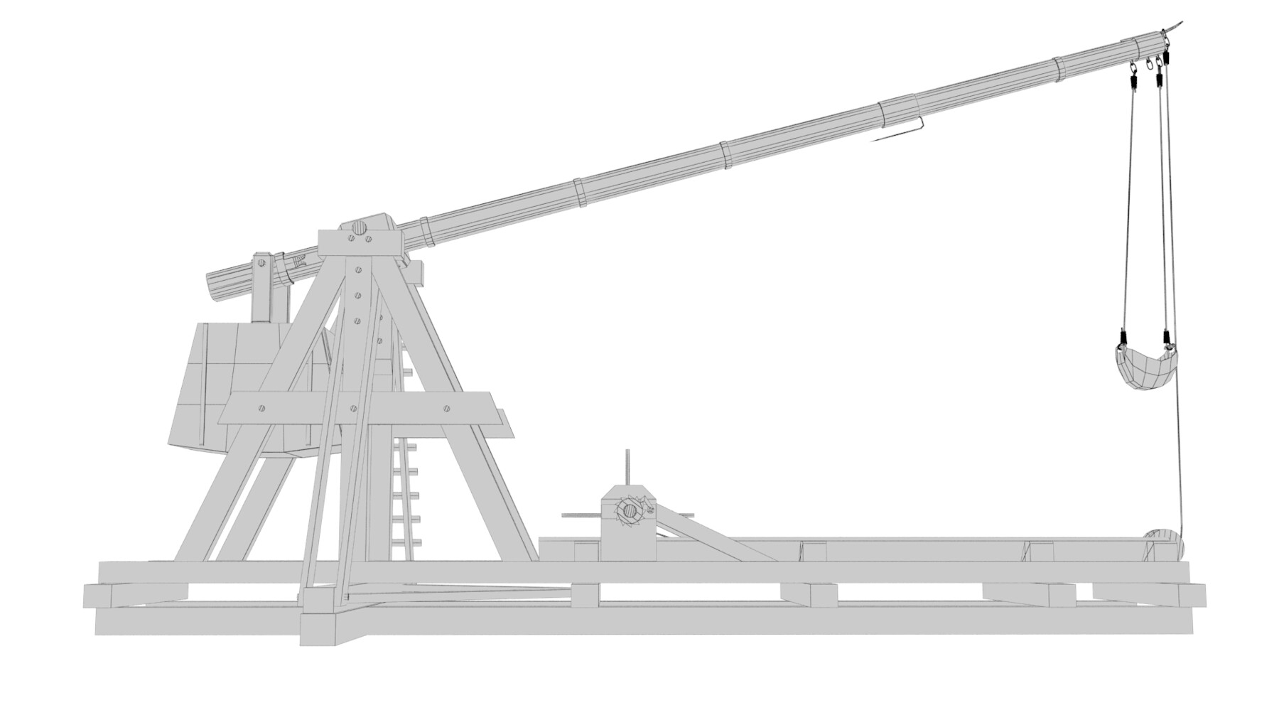 Artstation Trebuchet Game Assets