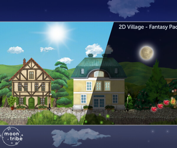 ArtStation - Fantasy Village/Town 2D | Game Assets