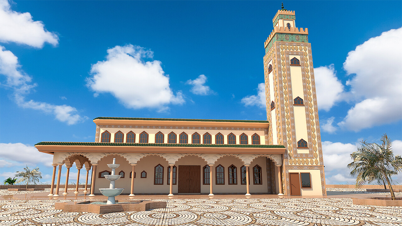 ArtStation - 3D Moroccan style Mosque "traditional" | Resources