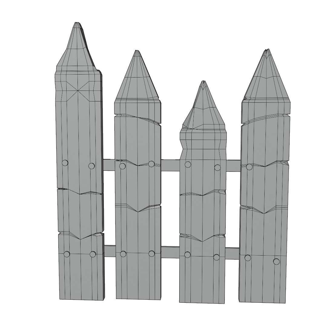 ArtStation - Wooden Fence | Game Assets