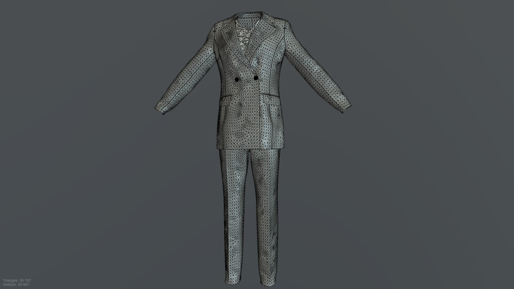 ArtStation - FORMAL FASHION SUIT low-poly PBR | Game Assets