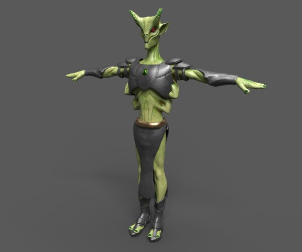 ArtStation - Monster Alien 3d Character Model | Game Assets