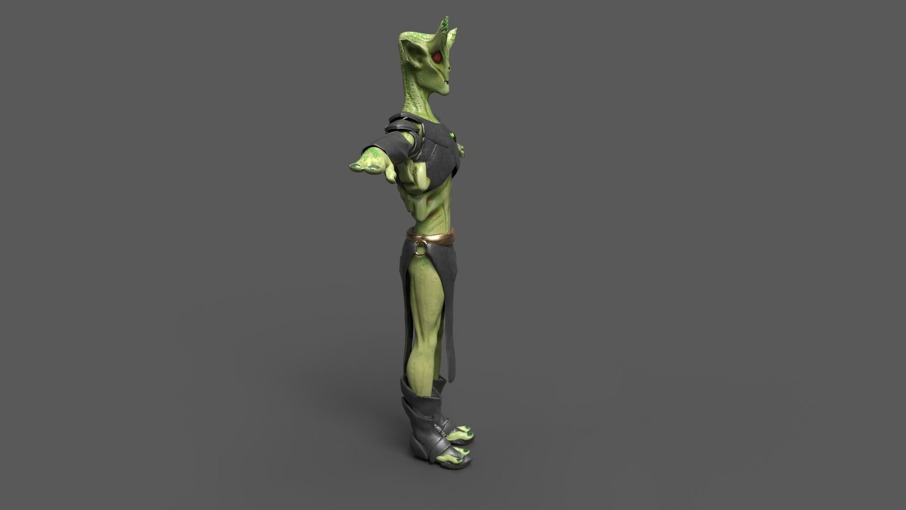ArtStation - Monster Alien 3d Character Model | Game Assets