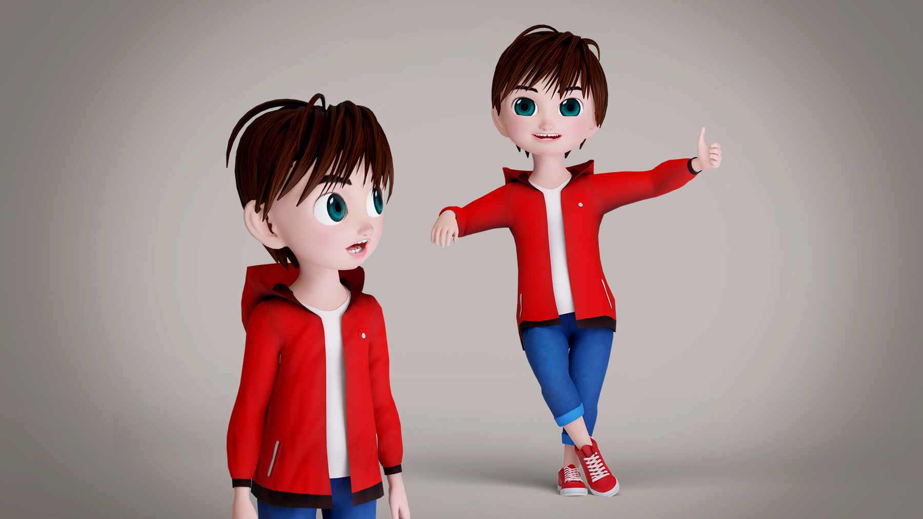 ArtStation - Boy jacket Rigged with Unity package | Game Assets
