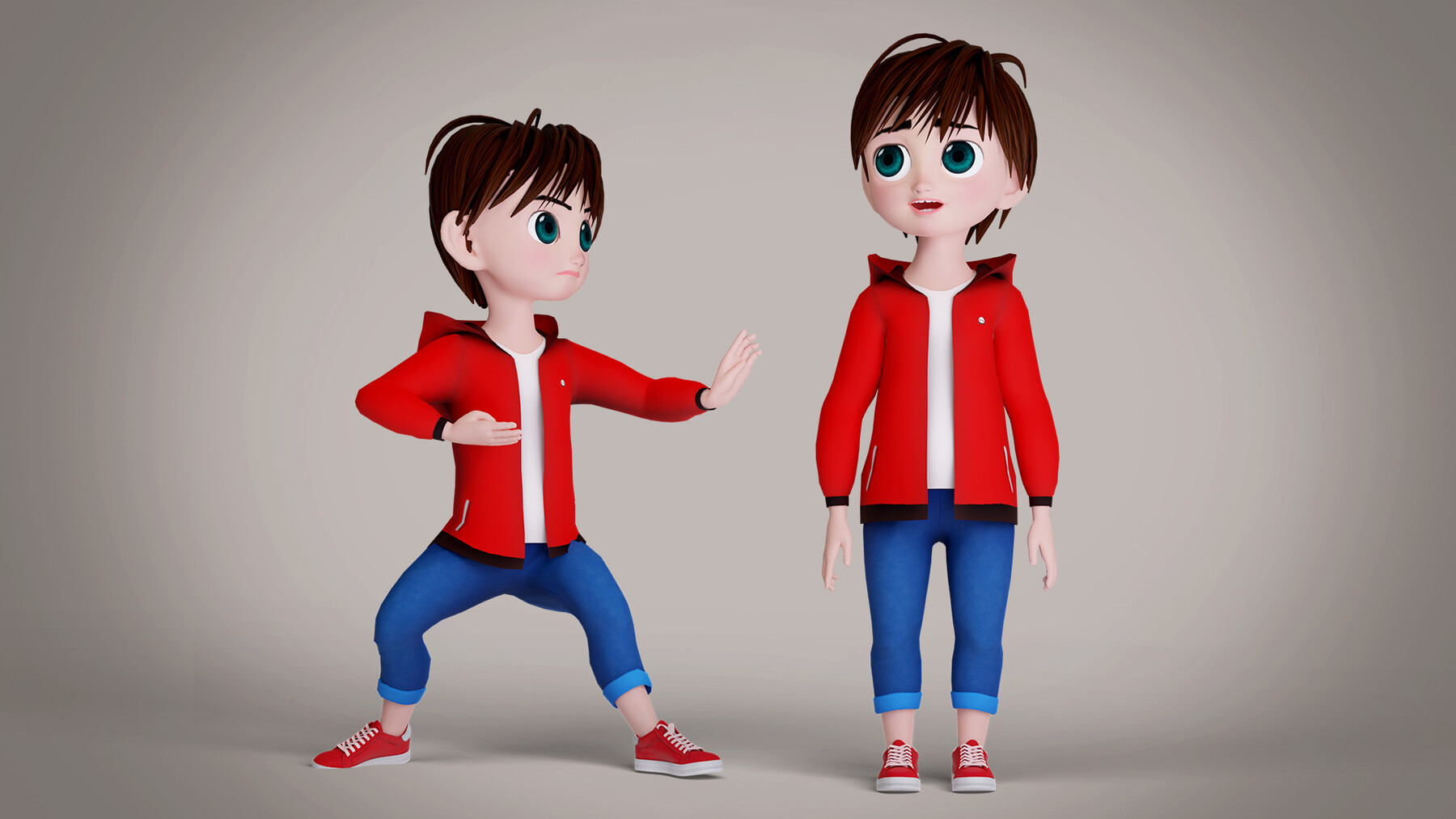 ArtStation - Boy jacket Rigged with Unity package | Game Assets