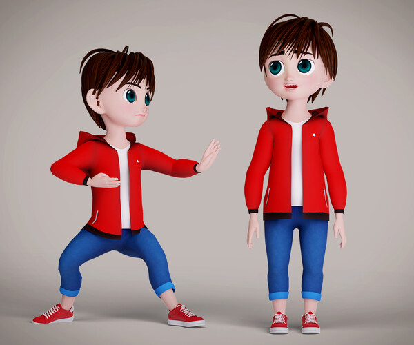 ArtStation - Boy jacket Rigged with Unity package | Game Assets