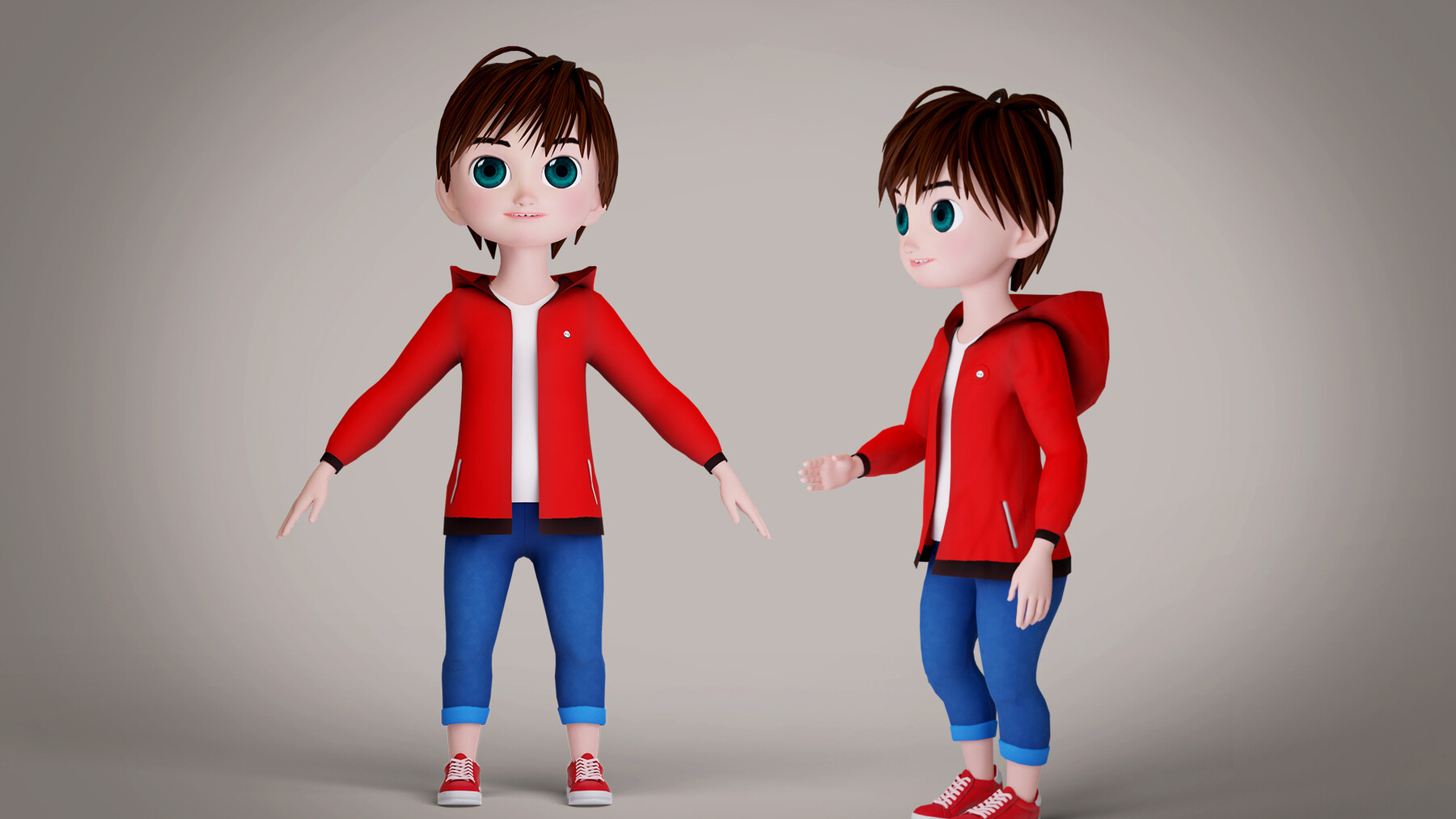 ArtStation - Boy jacket Rigged with Unity package | Game Assets