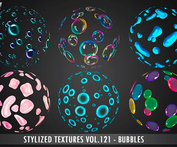 ArtStation - Bubbles Vol.121 - Stylized Textures | Game Assets