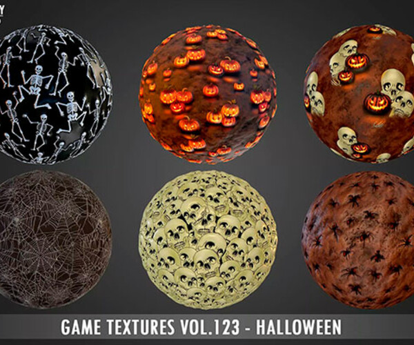 ArtStation - Halloween Vol.123 - Stylized Textures | Game Assets