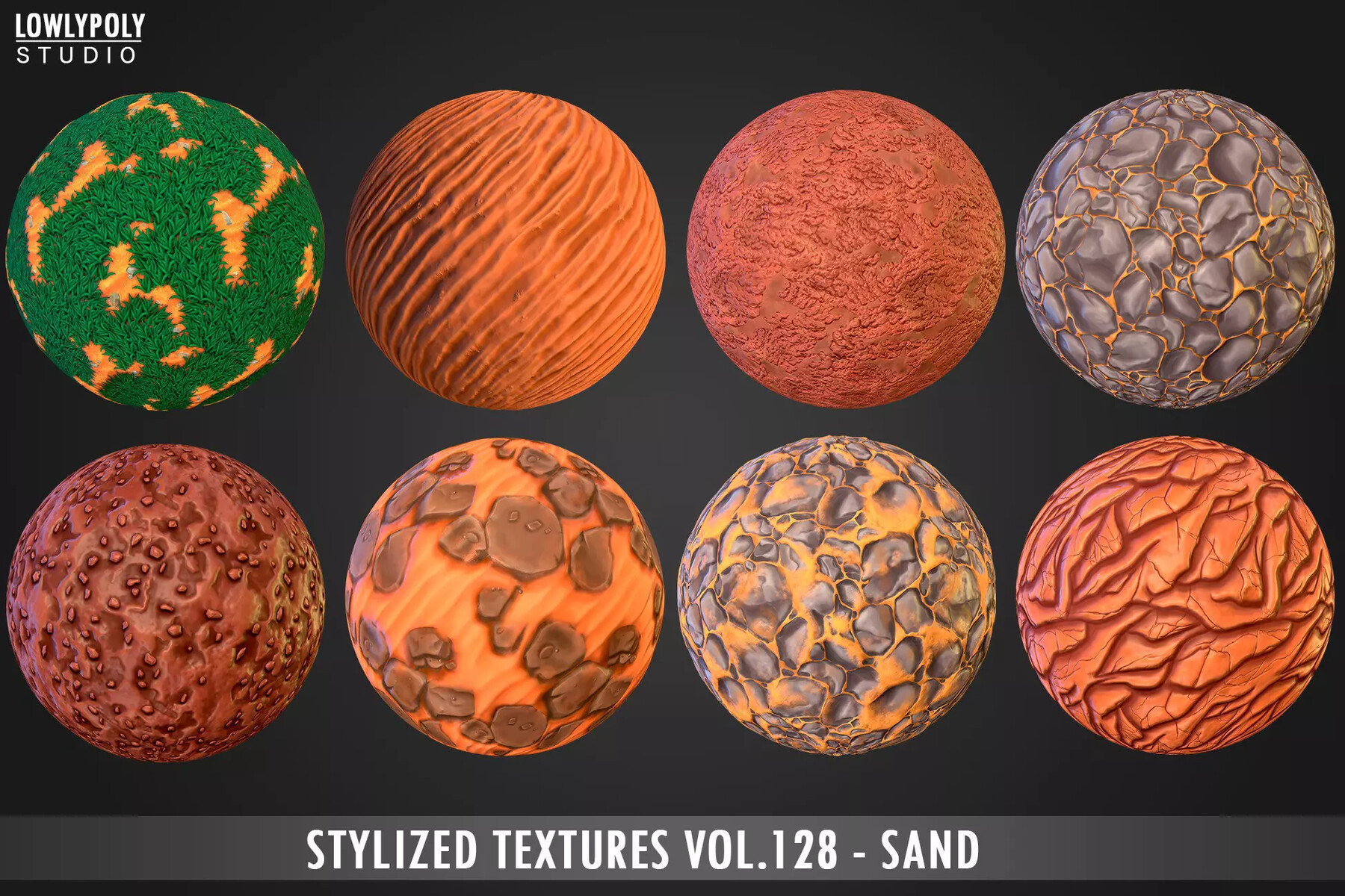 ArtStation - Desert Vol.128 - Stylized Textures | Game Assets